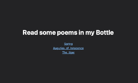 Sekai CTF Bottle-Poem Write Up